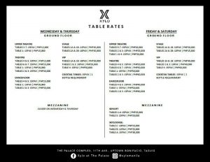 XYLO at The Palace | Manila Clubbing